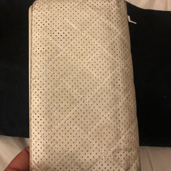 CHANEL | Bags | Authentic Vintage White Chanel Wallet | Poshmark